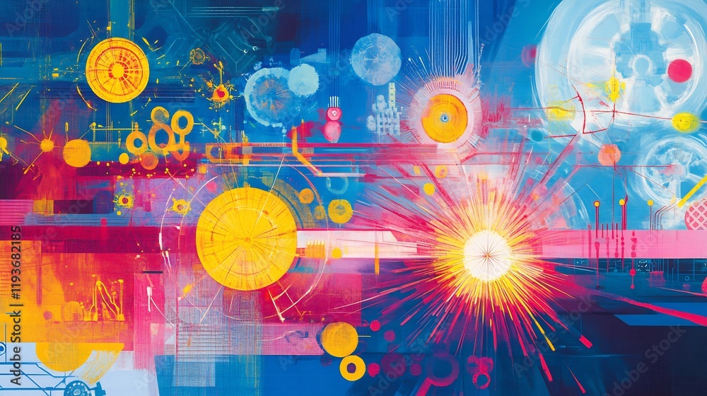 Symbolic representation of nuclear energy processes vivid depictions of ...