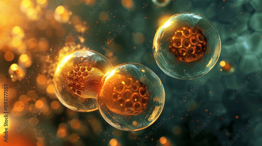 euglenoids undergoing the process of binary fission where a single cell ...