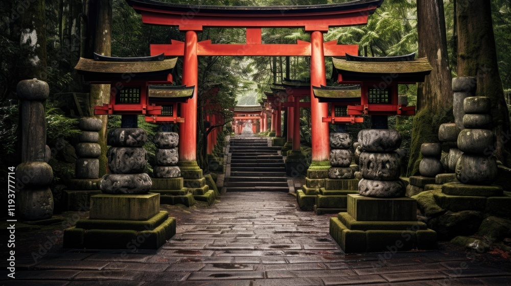 Experience the Spiritual Beauty of the Motonosumi Inari Shrine Torii ...
