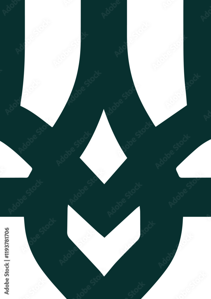 vector image, coat of arms of ukraine, trident, patterns, high quality ...