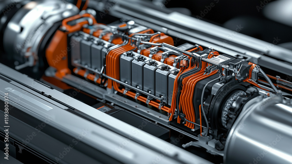 A close-up cutaway diagram displaying the intricate internal structure ...