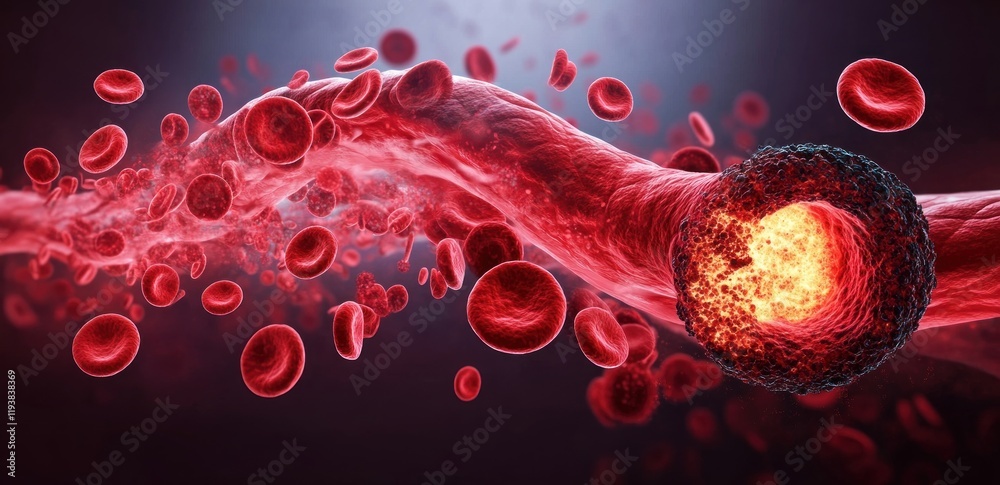 Atherosclerosis and Blood Flow Restriction in Arteries with Cholesterol ...