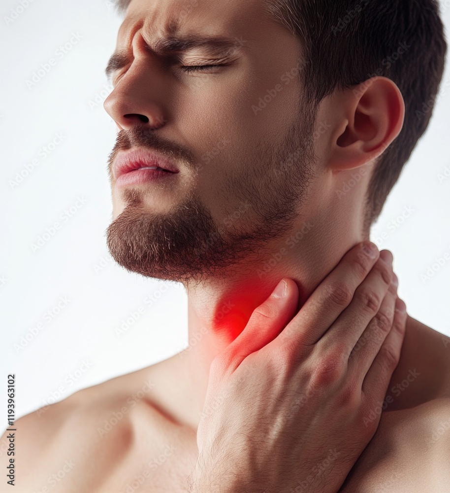 Tonsil discomfort - vivid portrayal of sharp, persistent pain in the ...
