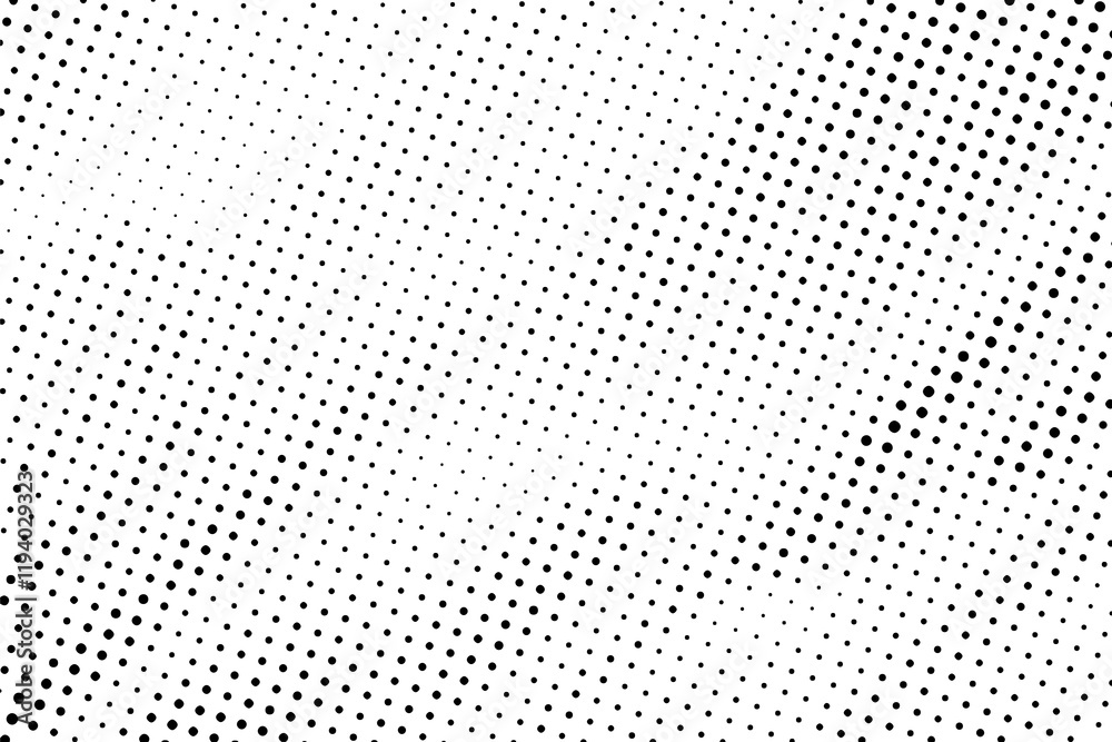 Black Dotted Texture on White Background . Modern Vector Art . Old ...