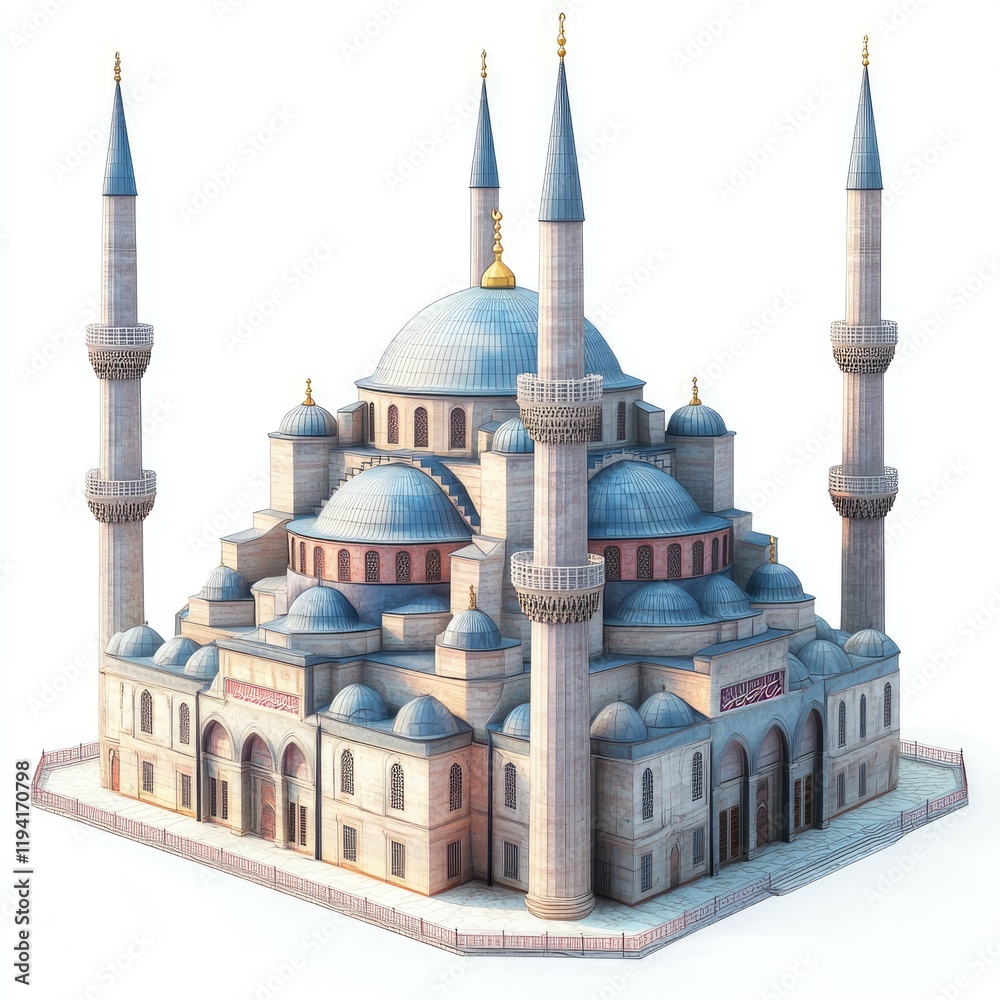Magnificent Istanbul Mosque: A 3D Architectural Marvel of Ottoman ...
