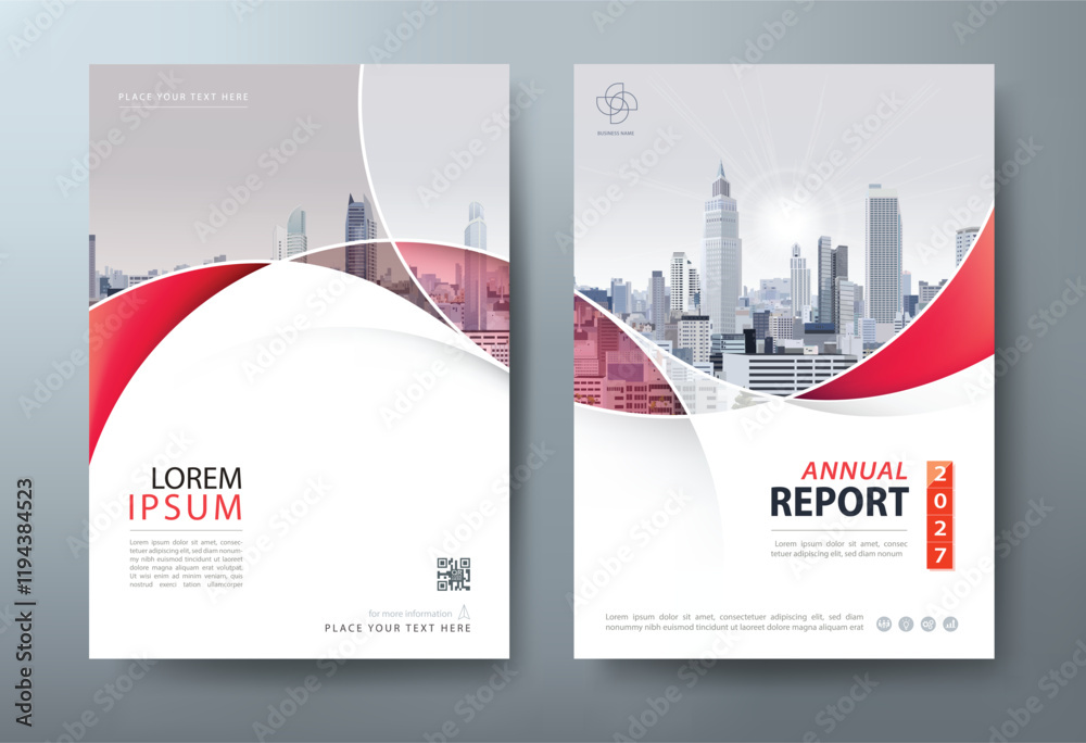 Annual report brochure flyer design, Leaflet presentation, book cover ...