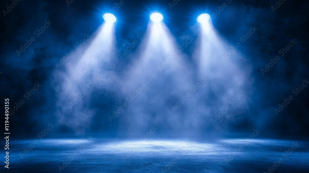 Lens flares, light flashes with blue beams isolated on transparent ...