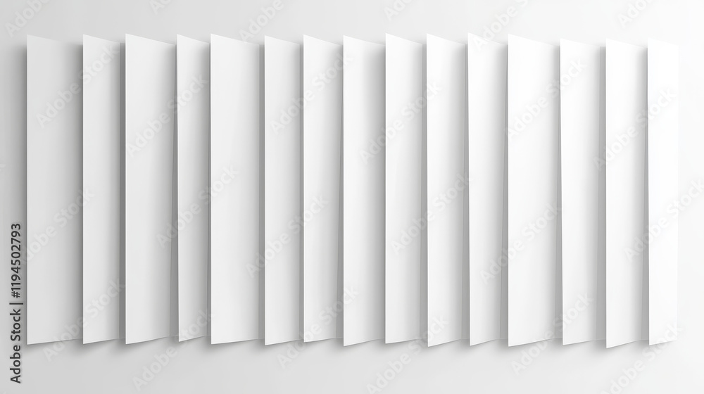 Folded paper sheets set isolated on transparent background. Vector ...