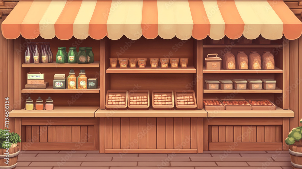 Game shop windows set isolated on background. Vector realistic ...