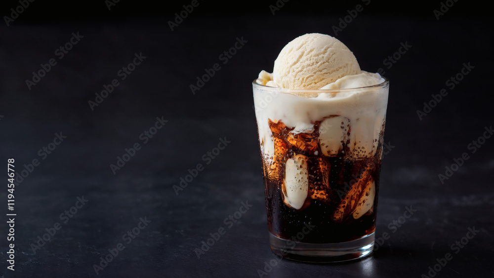 Black Cow: A simple yet striking photo of a black cow float made with ...