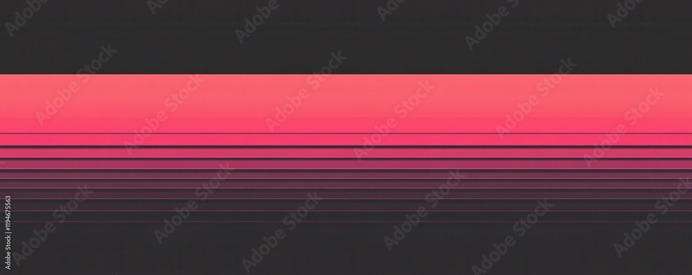 Retro VHS-style gradient, dark gray to pink with static-like grain ...