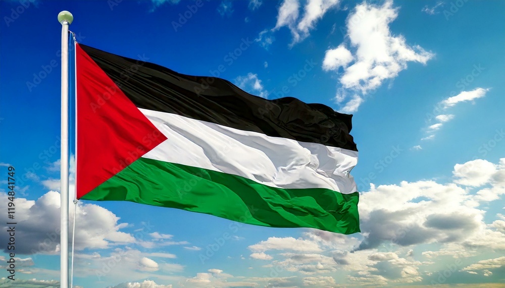 Flag of Palestine. Flag of the Palestine vector page symbol for your ...
