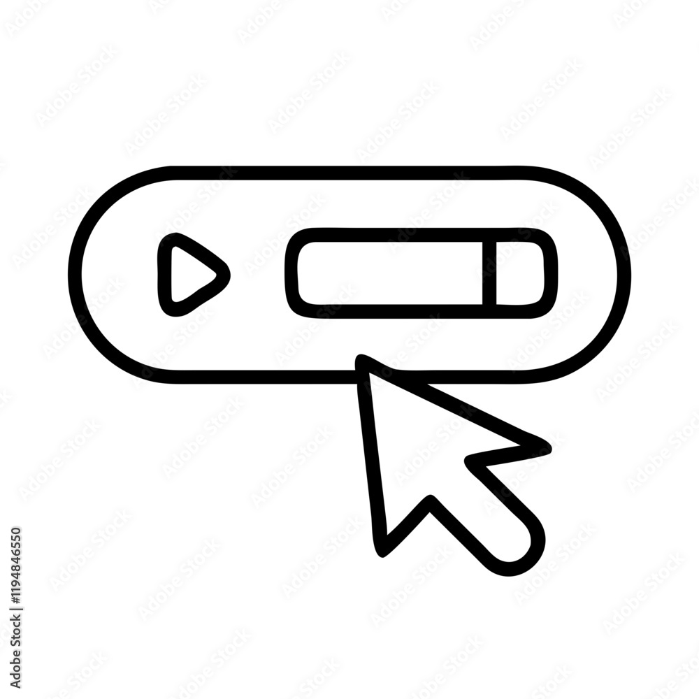subscribe button icon, subscribe button line art - simple line art of ...