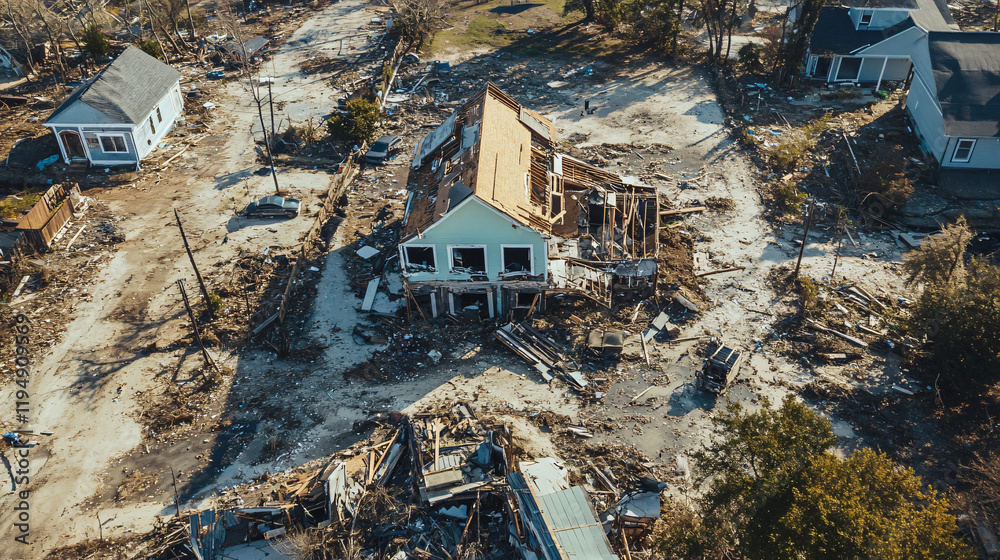 A community of families helping each other rebuild after a natural ...