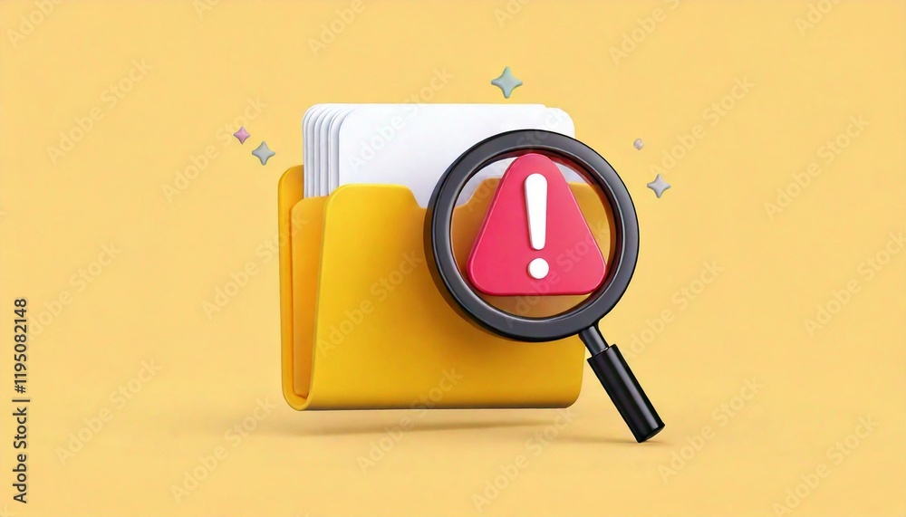 Investigation alert file management issues digital workspace graphic ...