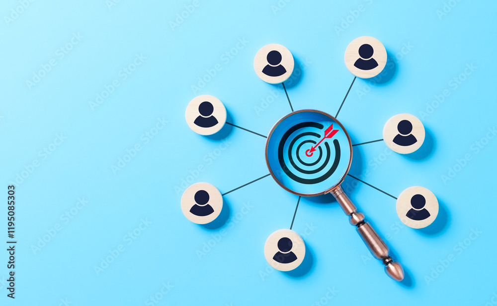 CRM, Customer Relationship Management and Target Audience Concept. A ...