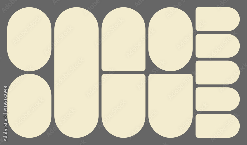 Dimensions 16x9 trendy bento grid layout style brick Ui UX templates ...