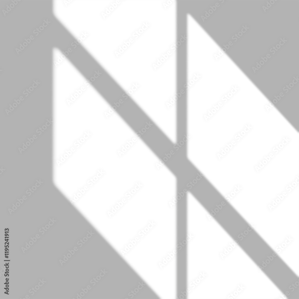 Window Frame Gobo Effect on a transparent background, 4k UHD, 1:1 ratio ...