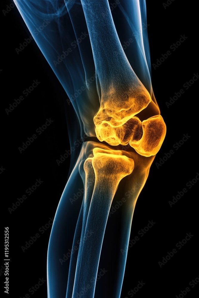 Medical image of human bones, showing the complexity and importance of ...
