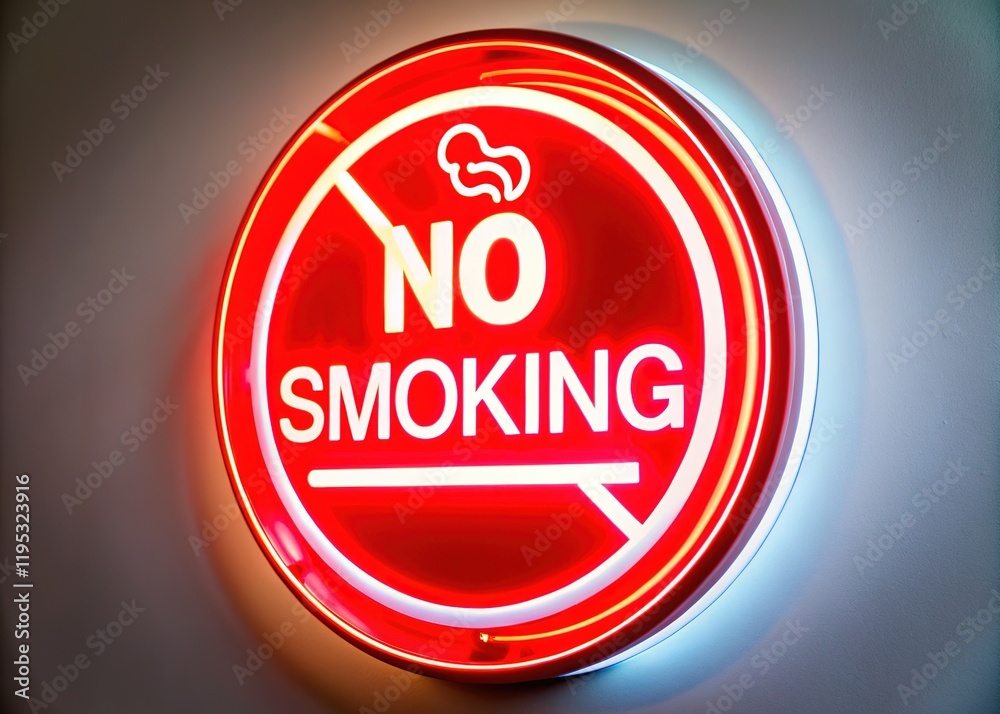 No Smoking Sign: Red Circle Prohibition Symbol, Stock Photo, High ...
