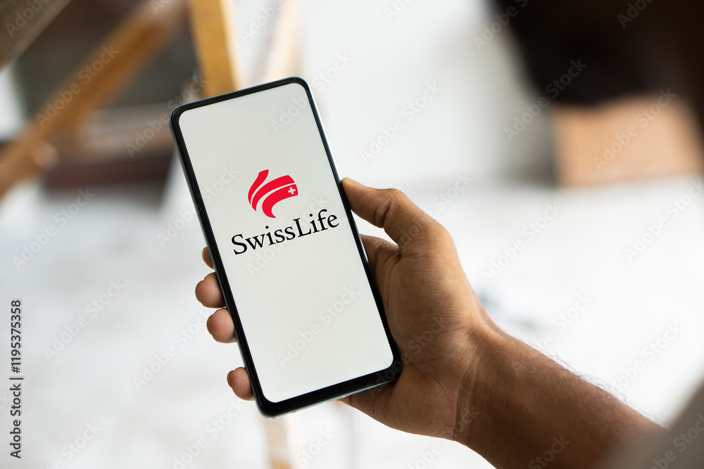 Dhaka, Bangladesh- 30 Dec 2024: Swiss life logo is displayed on ...