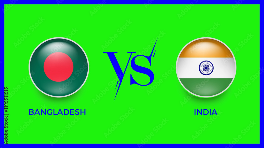 bangladesh vs india flag use for ICC Champions Trophy 2025 template ...