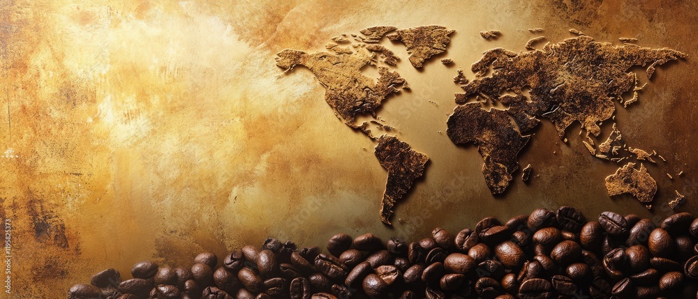 Discovering global connections through coffee with a double exposure ...