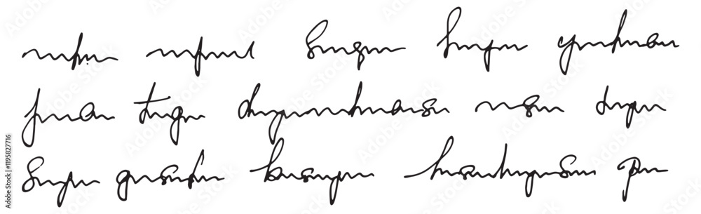 Abstract handwritten text with strikethrough and circled words ...