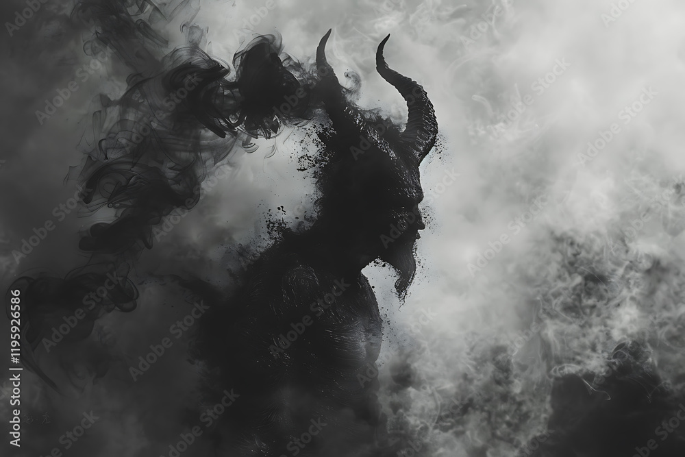 surreal horror film, movie poster features fog and smoke creating ...