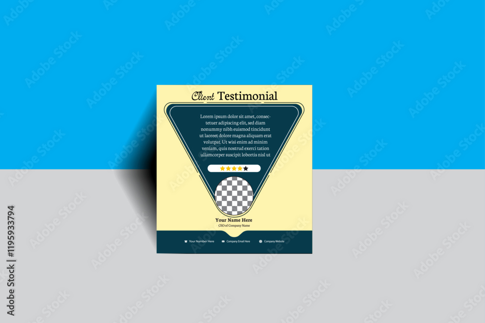 Simple testimonial review section layout template with testimonial ...