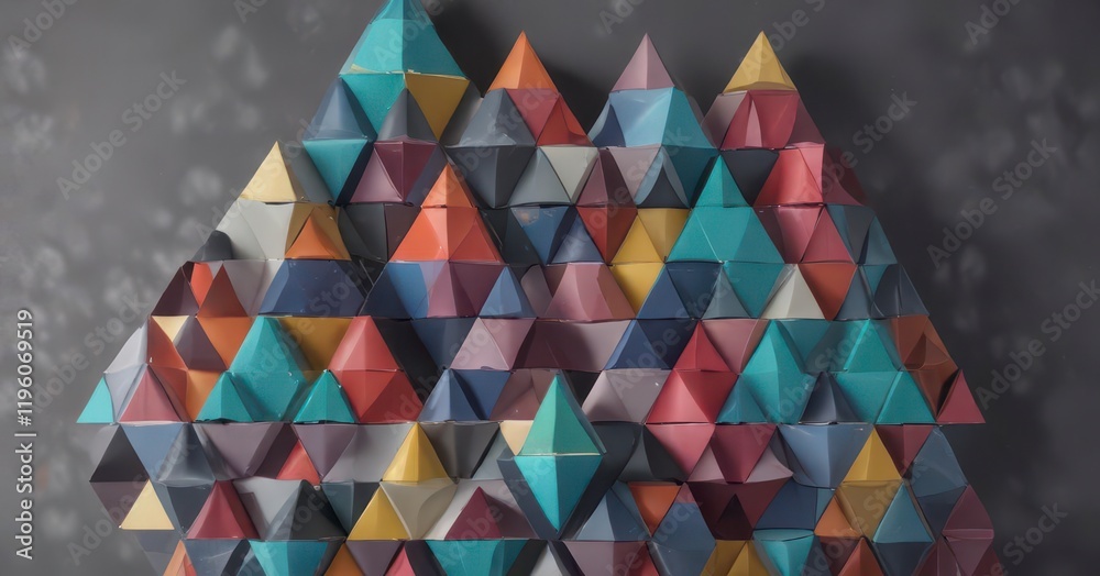 Ilustración de Stock Simple geometric shape composed of equilateral ...