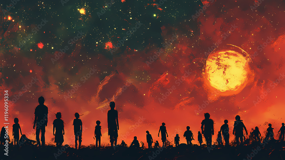 Starving people background wallpaper ai generated. starweave ...