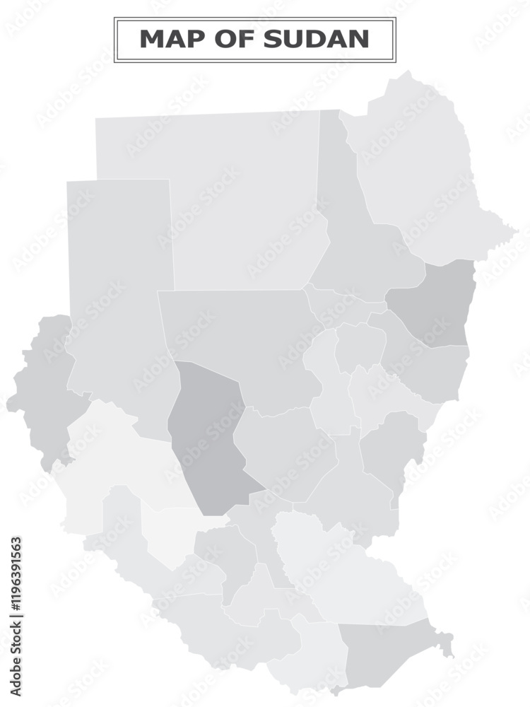 African Countries Geography Political map. Political map of country ...