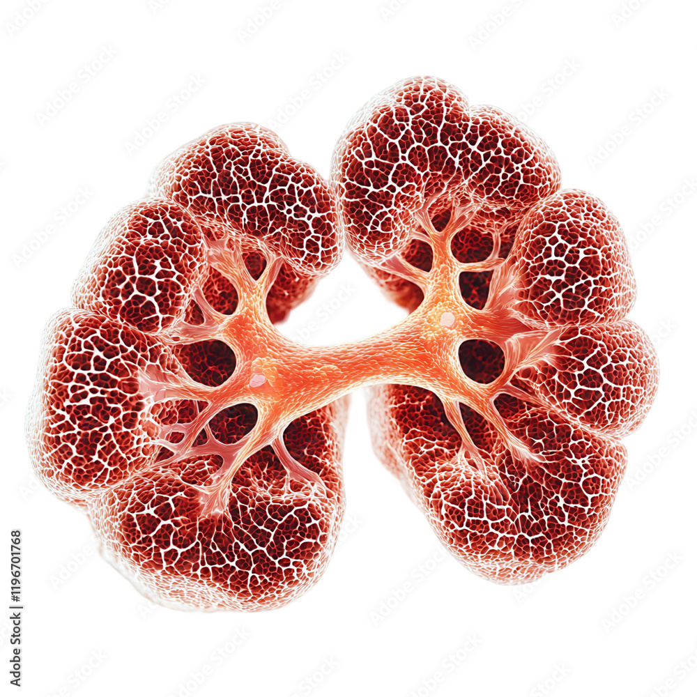 Exploring the anatomical model of a thyroid gland transparent ...
