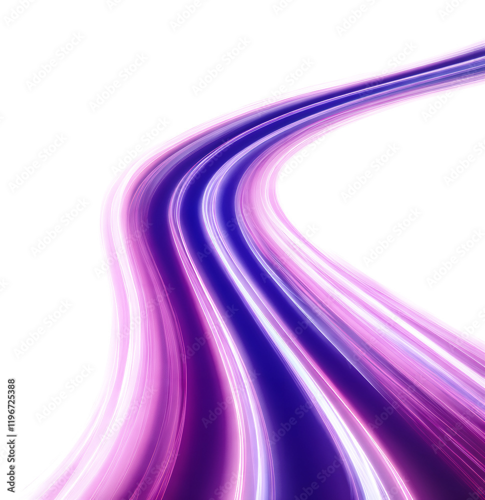 Abstract neon rays of light on a transparent background in PNG format ...