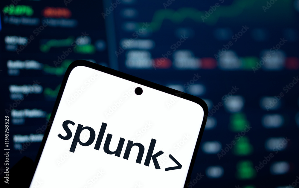 Dhaka, Bangladesh- 18 Dec 2024: splunk logo is displayed on smartphone ...