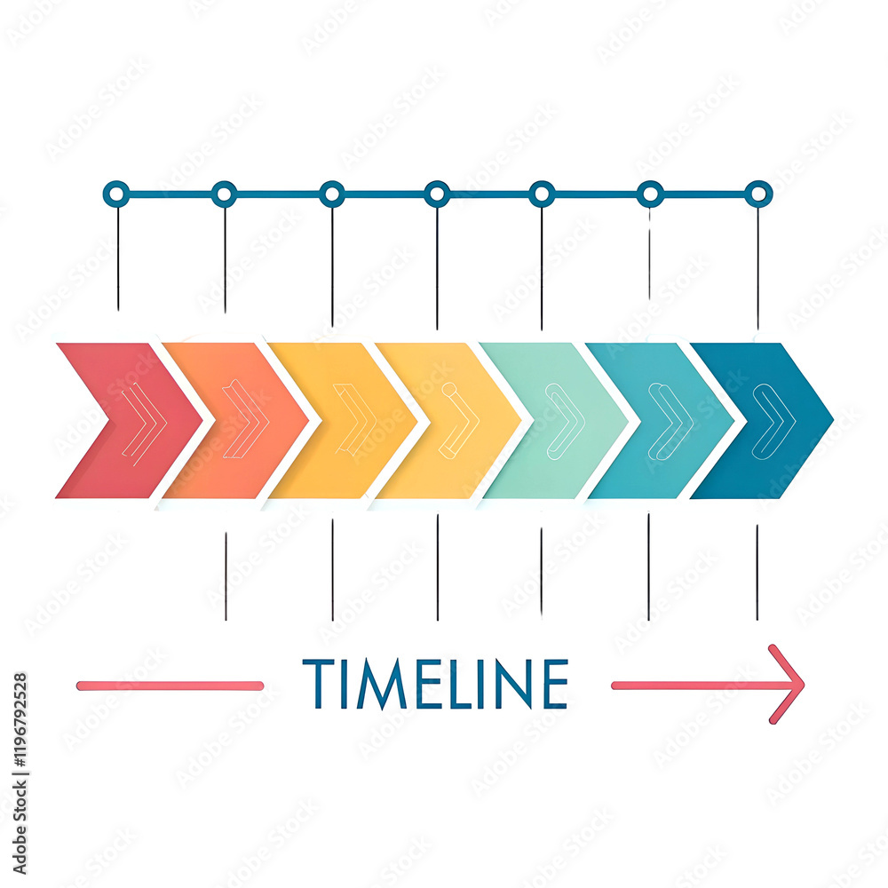 Timeline chart infographic connect graphic horizontal information PNG ...