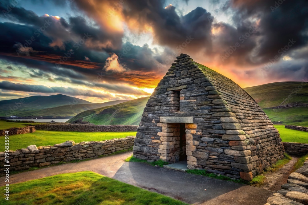 Ancient Gallarus Oratory, Dingle Peninsula: ruined church, stunning ...