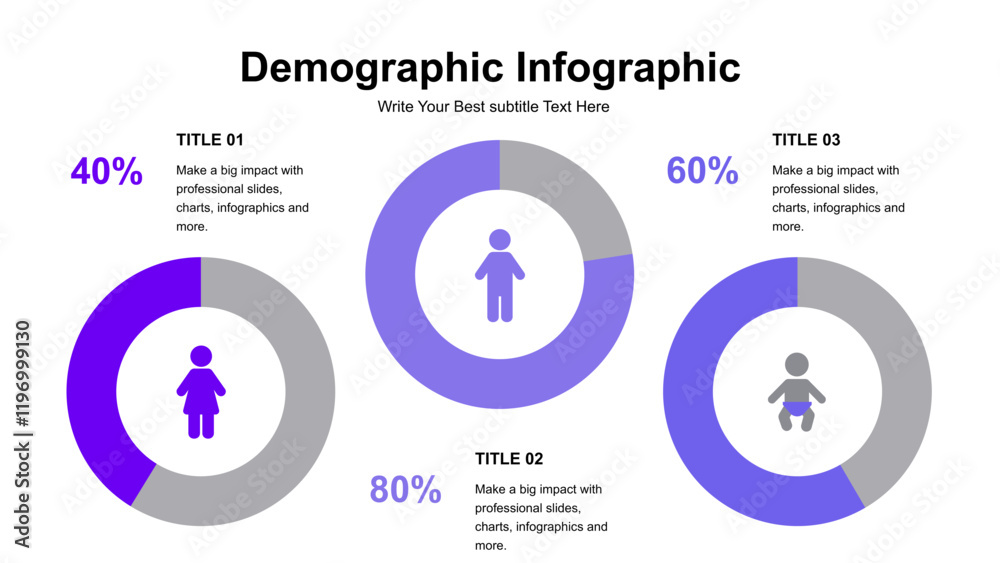 mega set of editable demographic infographics collection human Charts ...