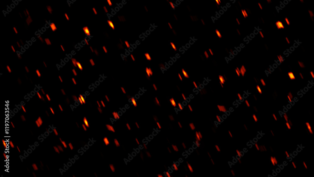 Blurred fire embers sparks on black background . Texture isolated ...