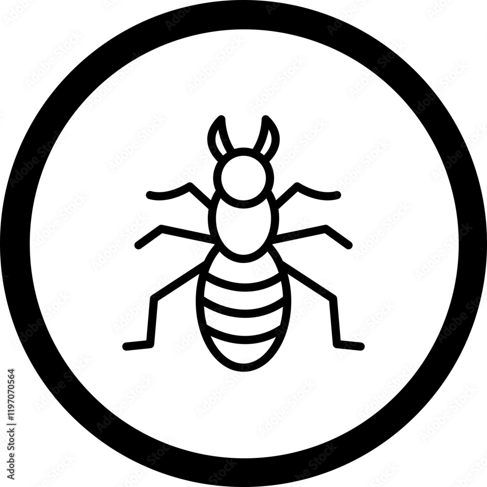 Termite Vector Icon Design Stock Vector | Adobe Stock