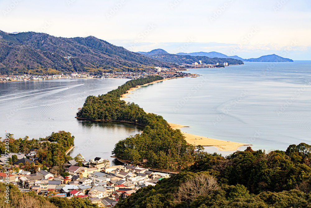 One of The Three Most Scenic Spots of Japan: Amanohashidate Sandbar and ...