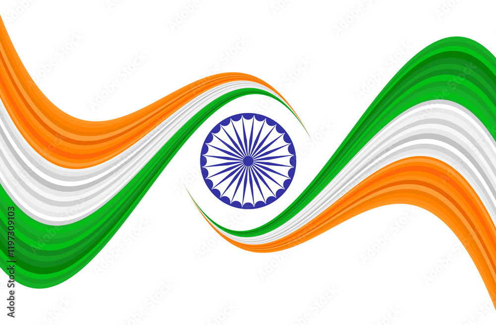 india tricolor flag wave ashoka chakra, Republic Day, Indian ...