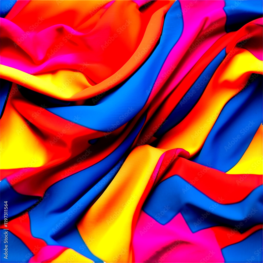 Stitched Fabric Mockups Textured cloth patterns vibrant color palette ...