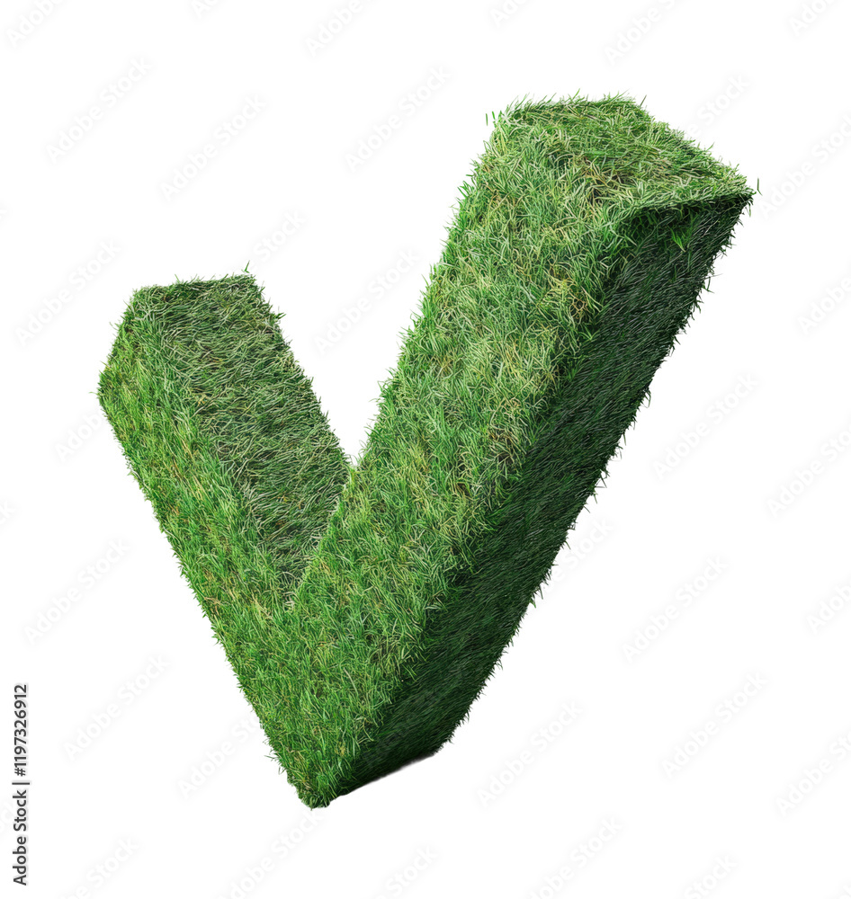 Green check mark icon symbolizing success in eco-friendly initiatives ...