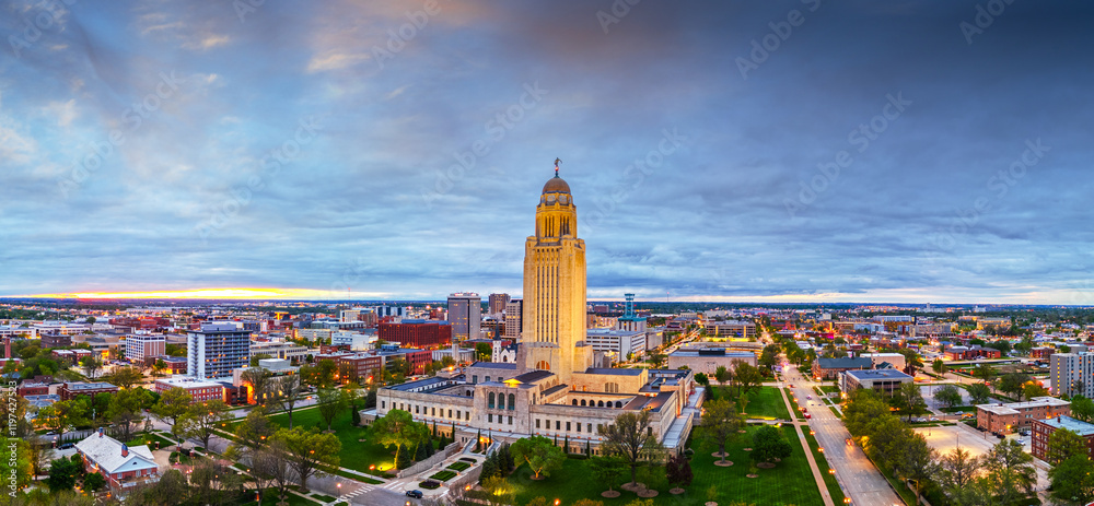 Lincoln, Nebraska, USA Skyline Stock Photo | Adobe Stock
