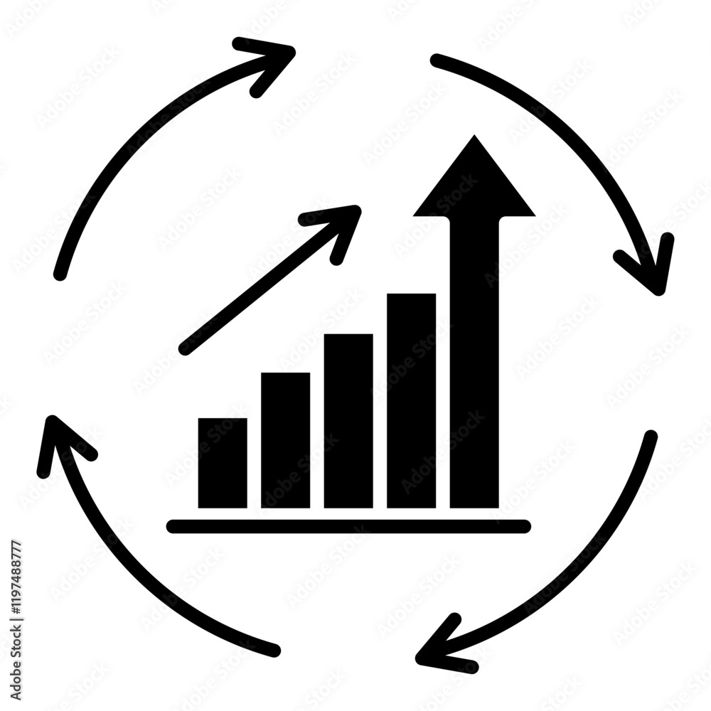 Continuous Improvement icon Stock Vector | Adobe Stock