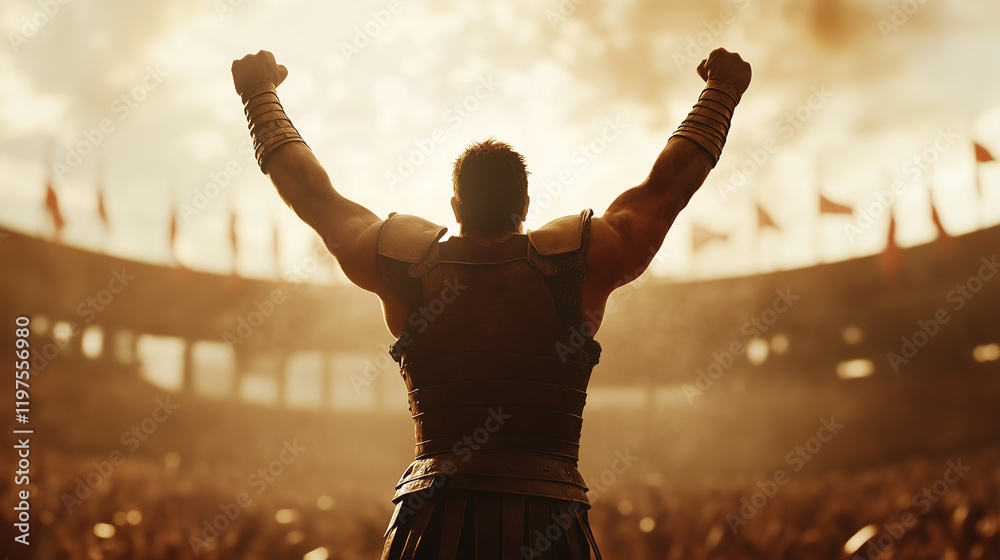 Victorious Gladiator: A powerful image of a victorious gladiator ...