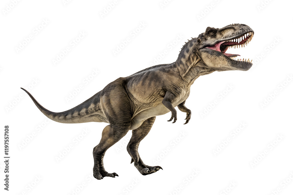 Tyrannosaurus Rex Digital Render: A detailed digital rendering of a ...