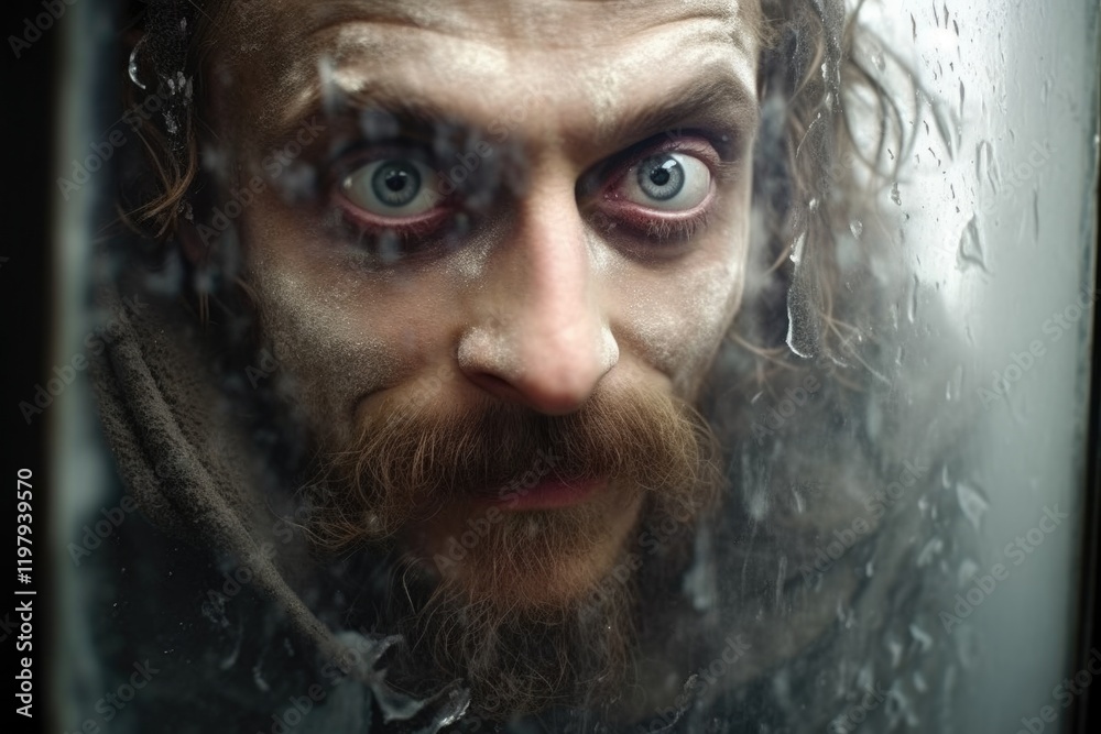 Creep - A Mysterious and Creepy Looking Man with a Single Eye Peering ...